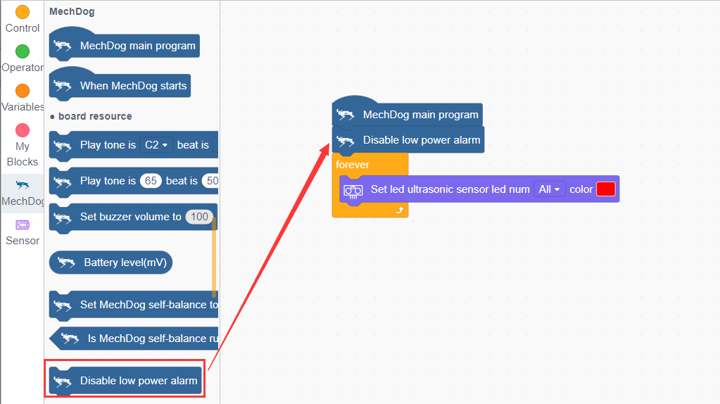 3. Scratch Programming Projects — MechDog & MechDog Pro v1.0 documentation